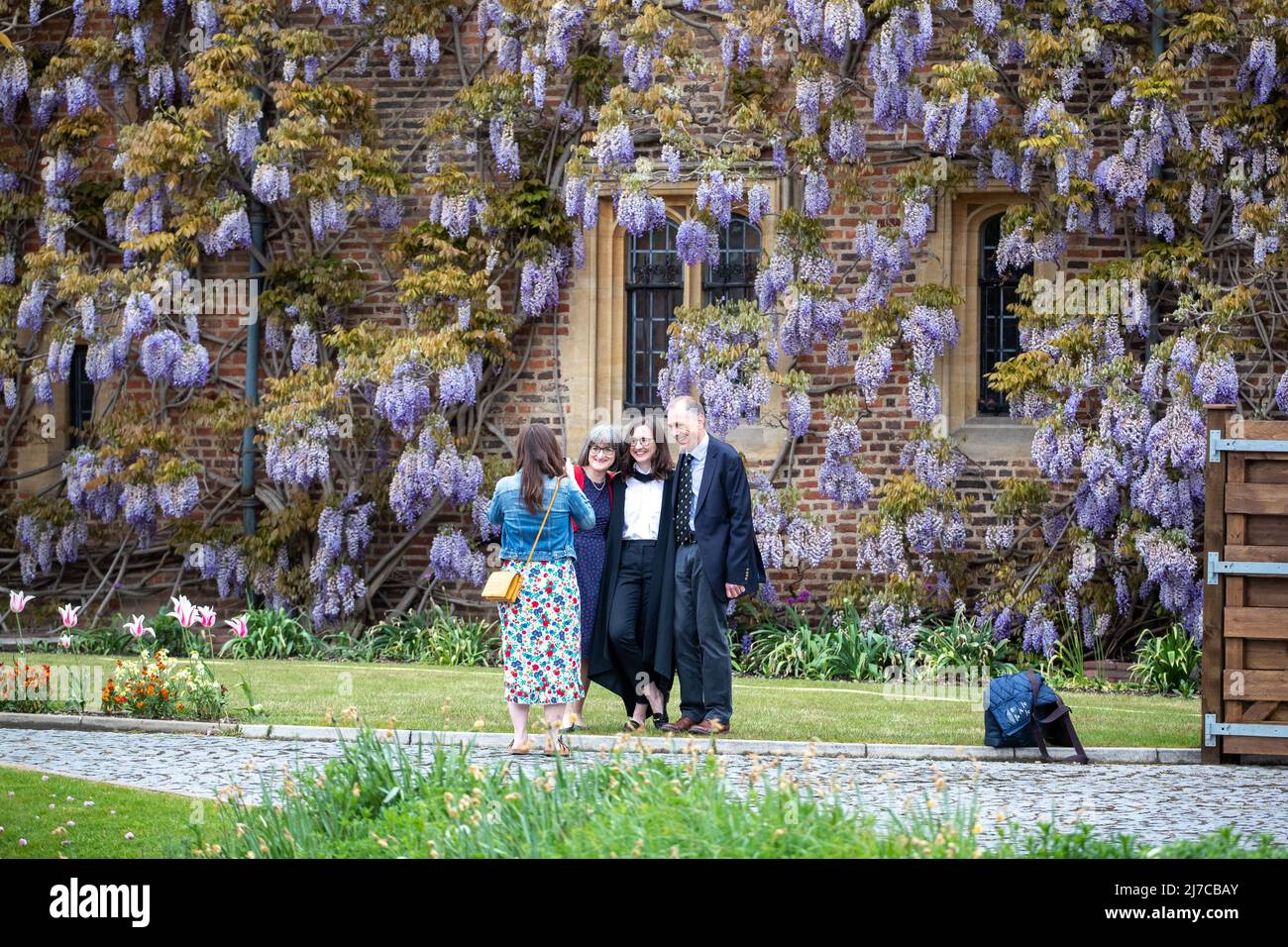 Picture dated April 29th 2022 shows a student at Magdalene College at ...