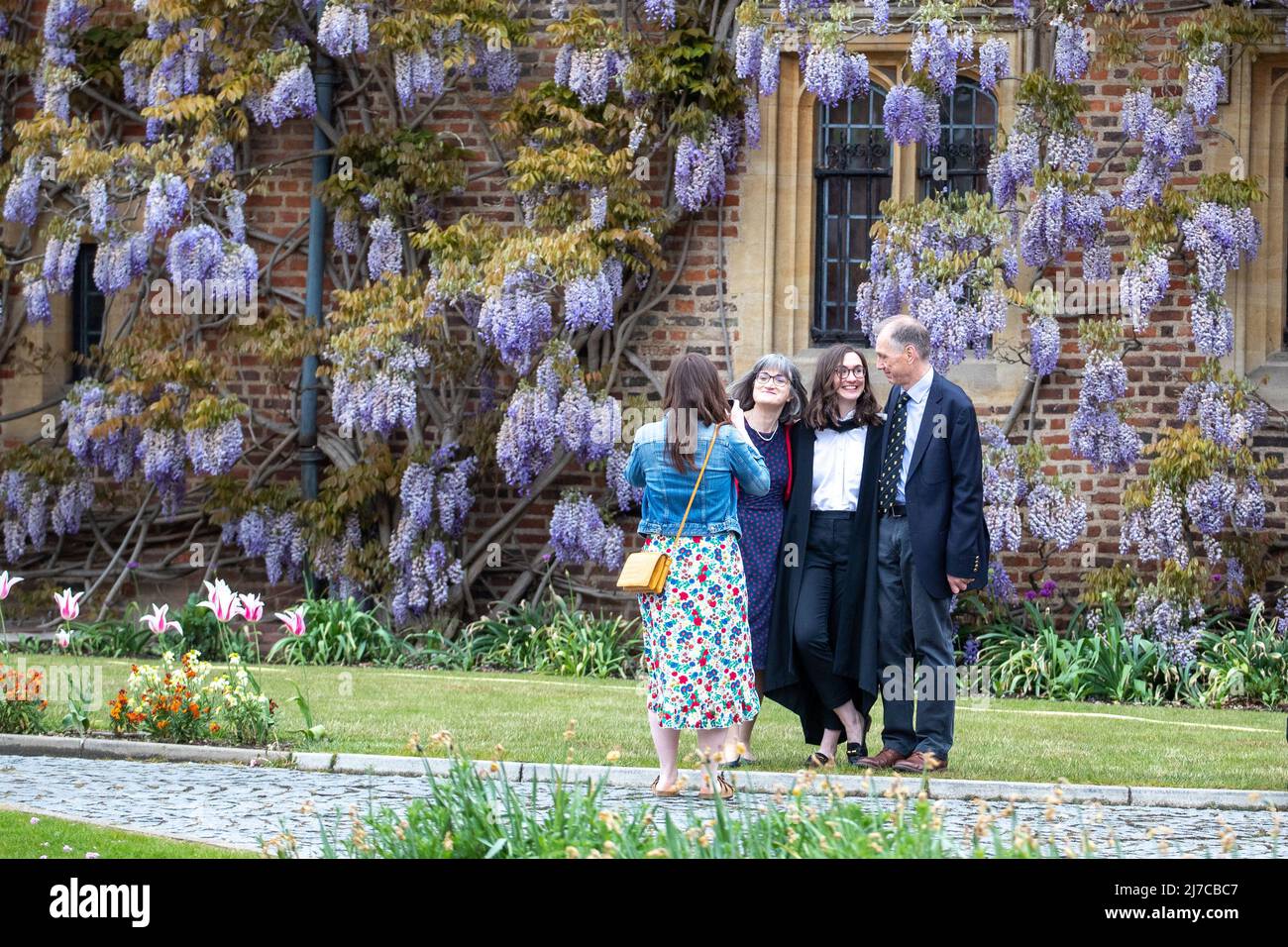 Picture dated April 29th 2022 shows a student at Magdalene College at ...