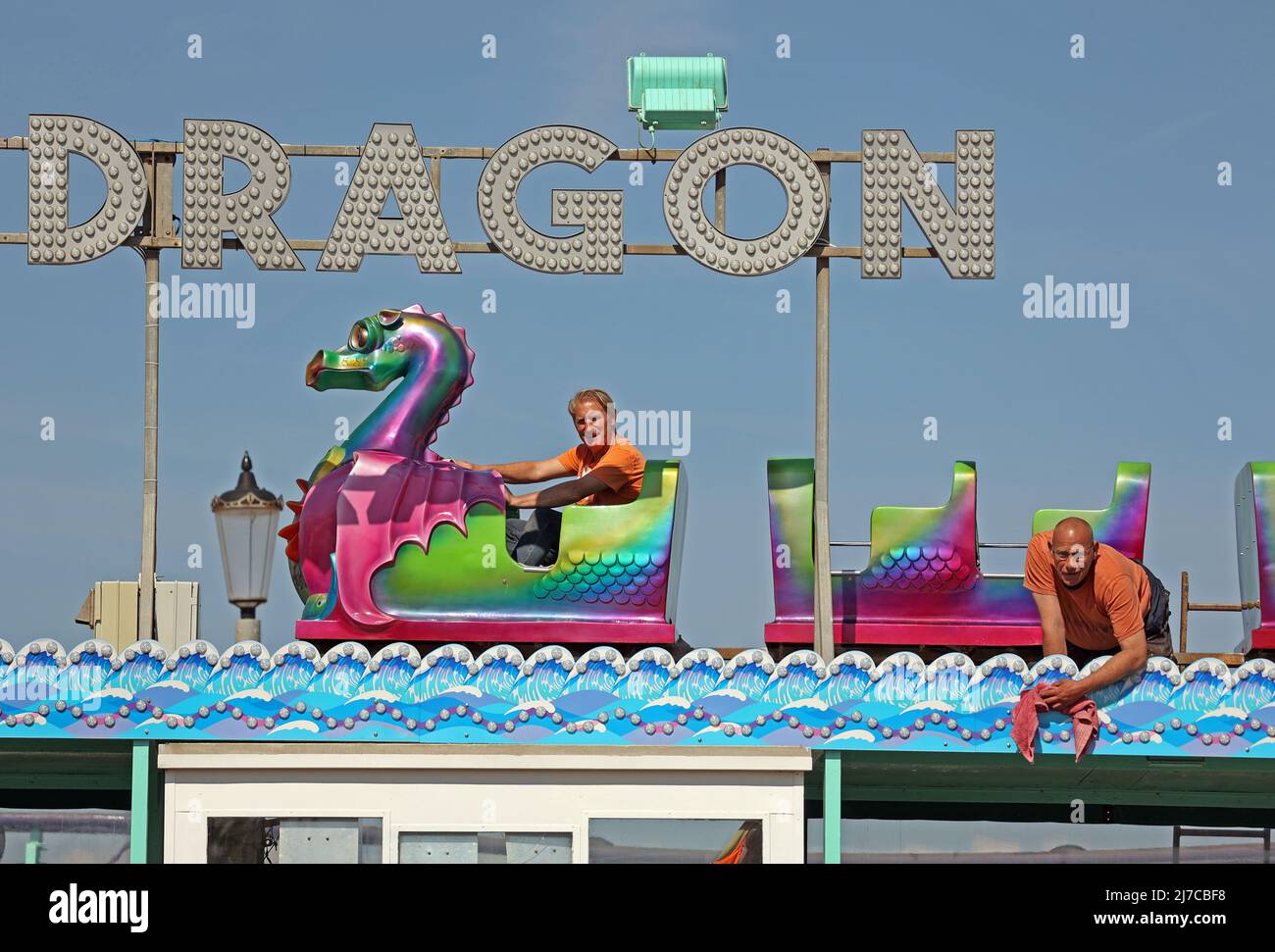 Dragon roller coaster ride hi-res stock photography and images - Alamy