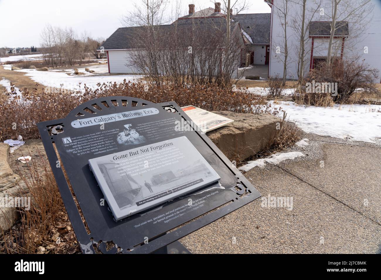 Calgary, AB, Canada - March 14 2022 : Fort Calgary National Historic ...