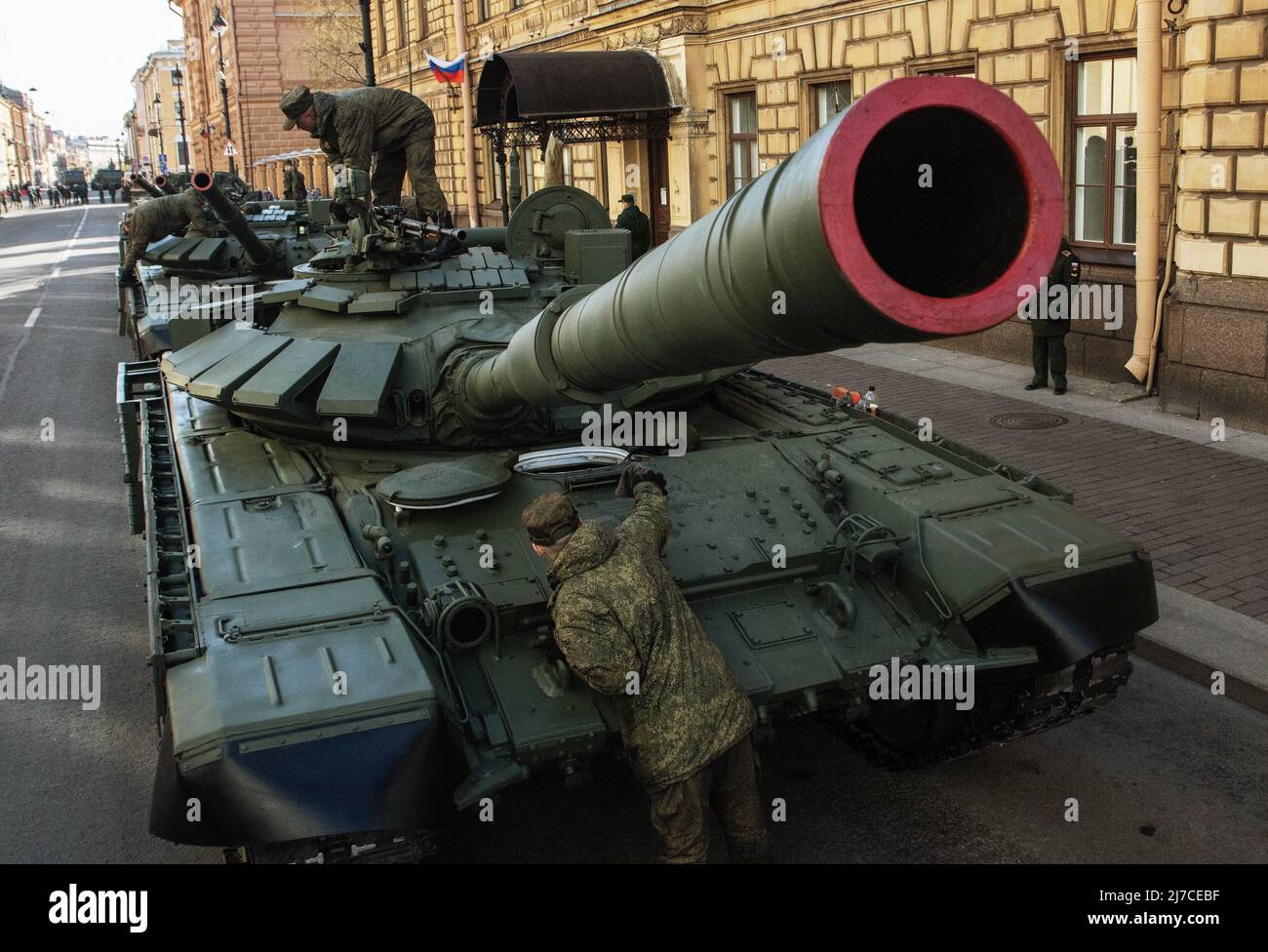 Dress rehearsal of the military parade dedicated to the 77th ...