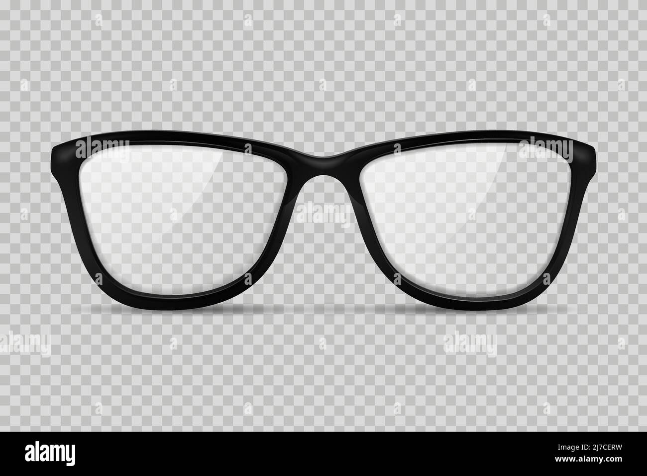 Glasses Without Temples Isolated Black Plastic Glasses Stock Vector Image And Art Alamy