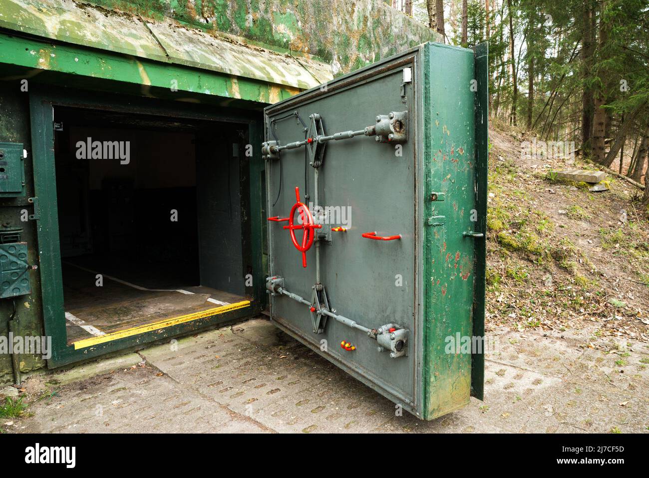 Cold War Soviet Union nuclear military base in Podborsko, Gmina Tychowo ...