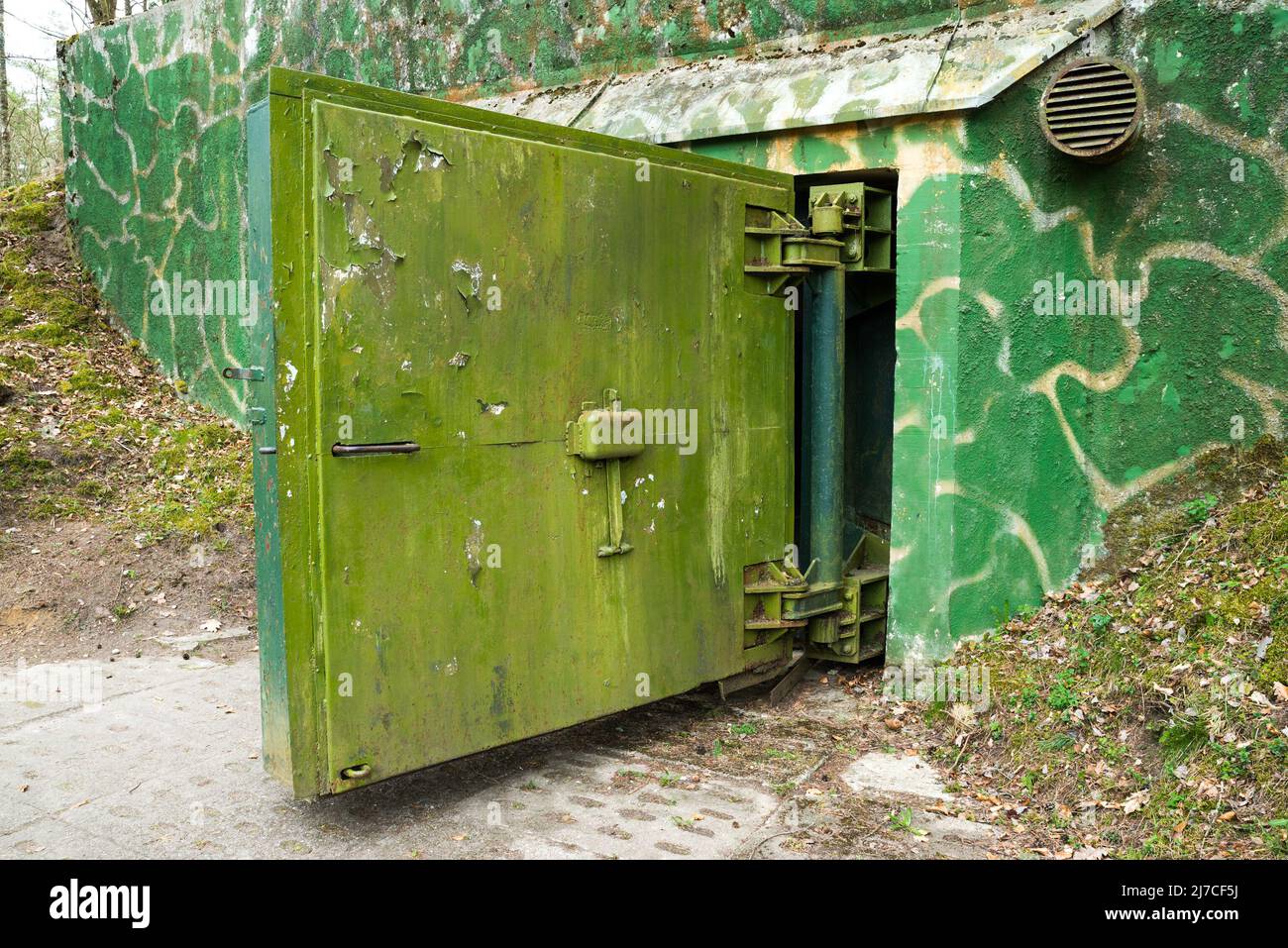 Cold War Soviet Union nuclear military base in Podborsko, Gmina Tychowo ...