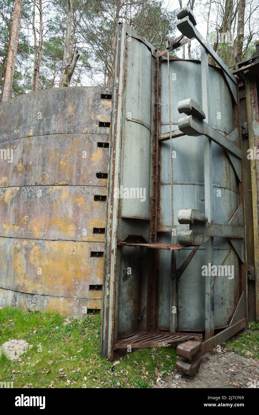 Cold War Soviet Union nuclear military base in Podborsko, Gmina Tychowo ...
