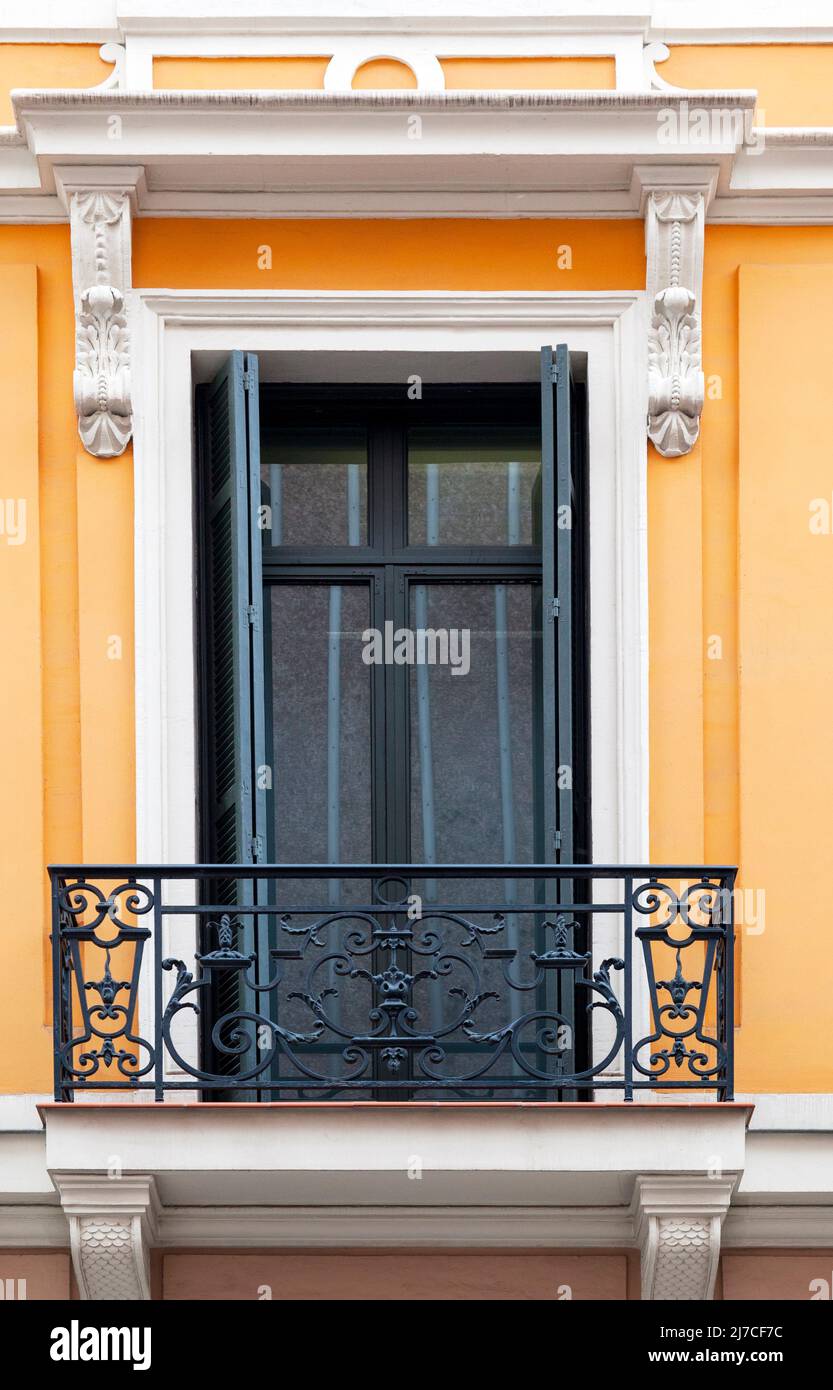 Ornate window of an old building Stock Photo - Alamy