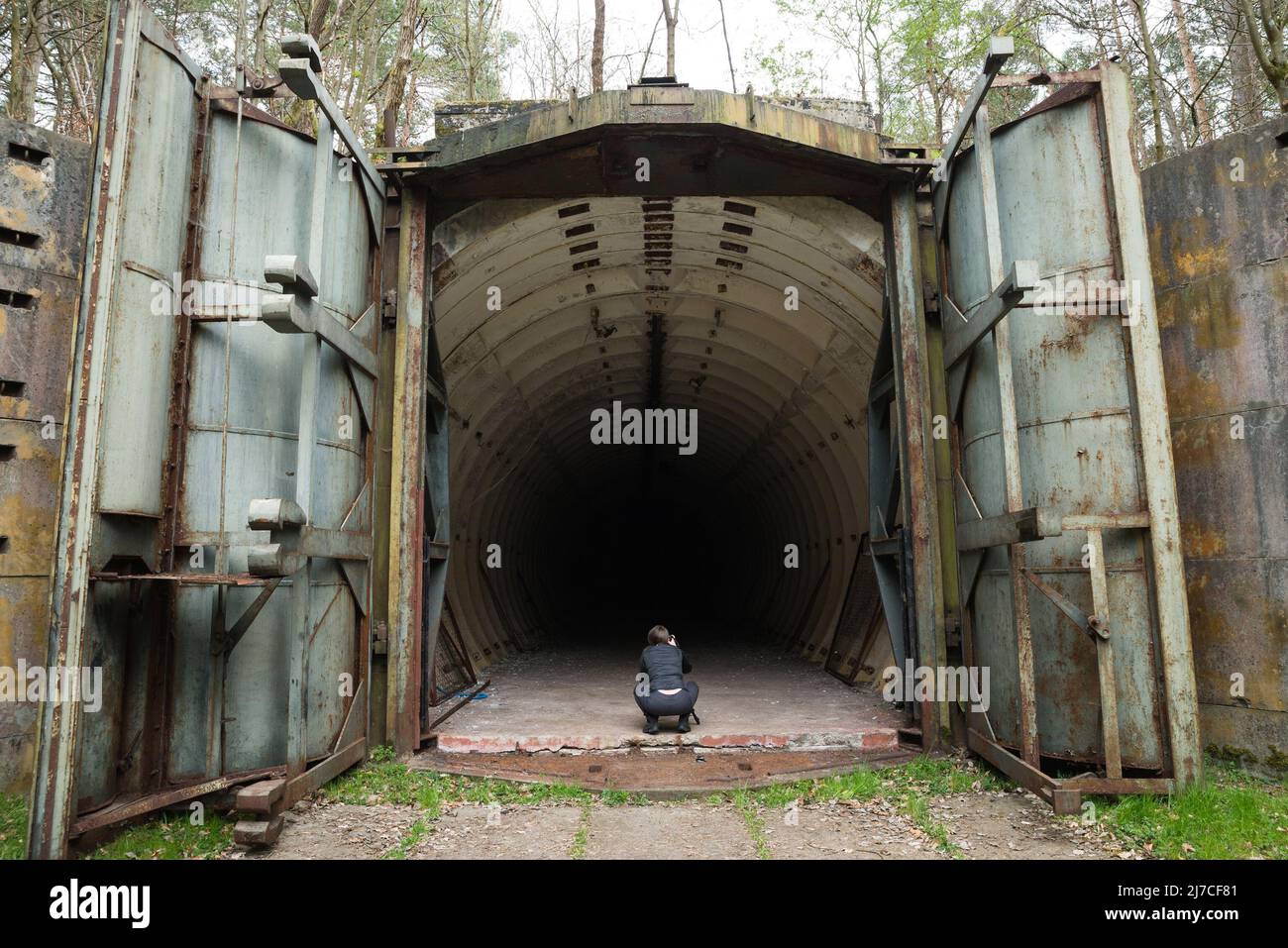 Cold War Soviet Union nuclear military base in Podborsko, Gmina Tychowo ...