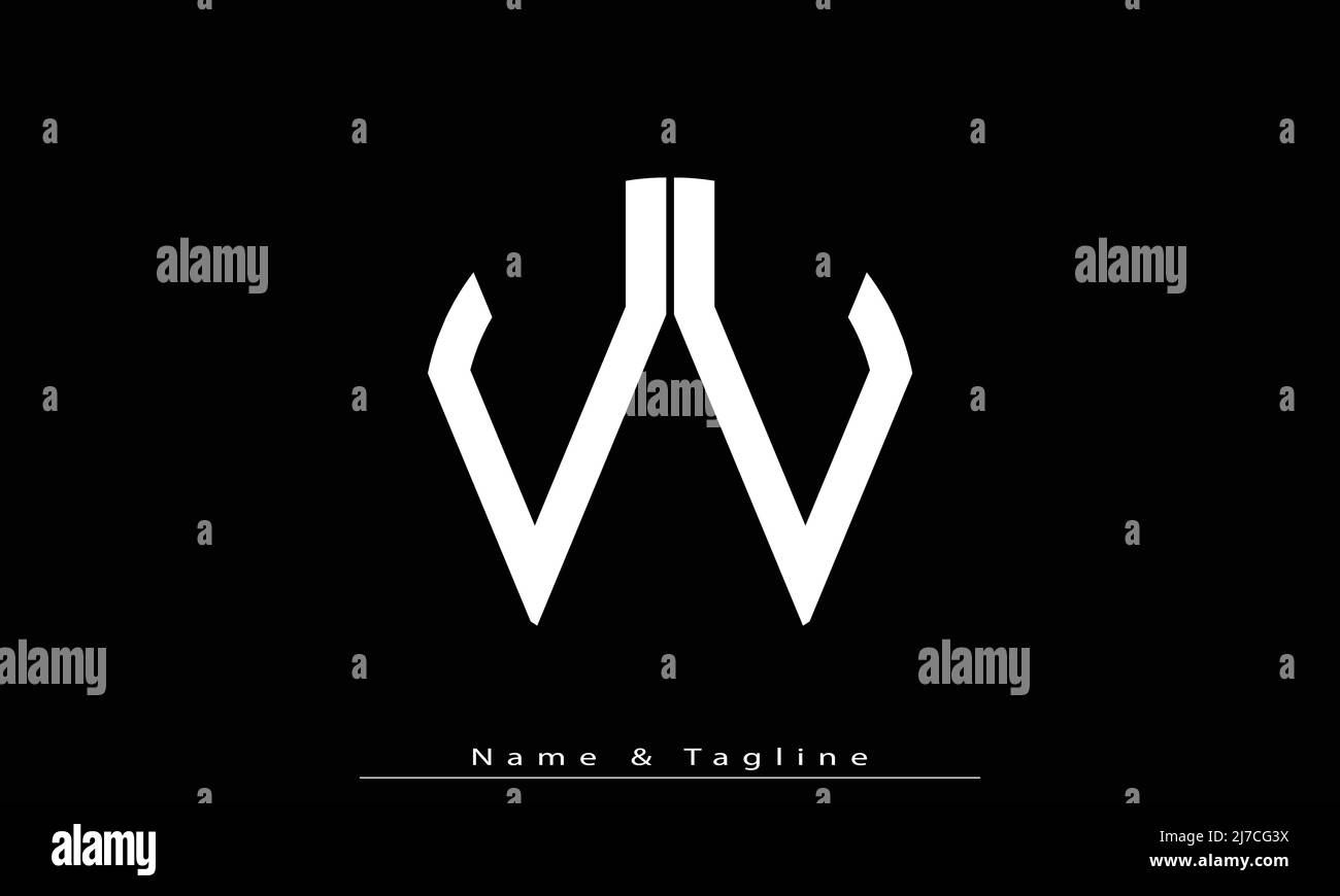 Vv initials logo Black and White Stock Photos & Images - Alamy