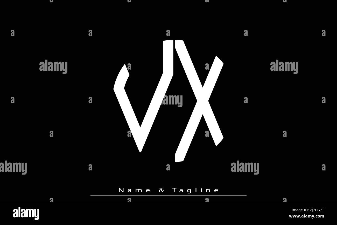 Xv initials logo Black and White Stock Photos & Images - Alamy