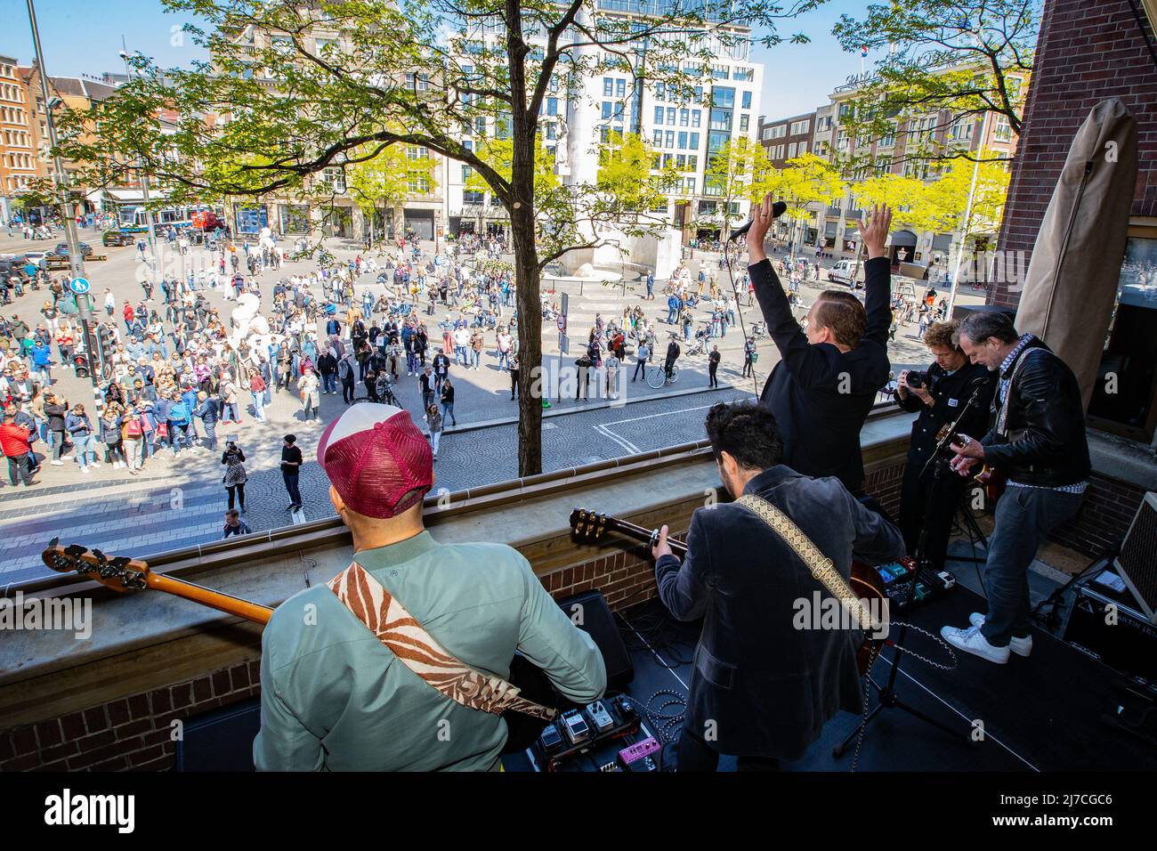 2022-05-08 12:57:29 AMSTERDAM - The Dutch pop group Van Dik Hout during ...
