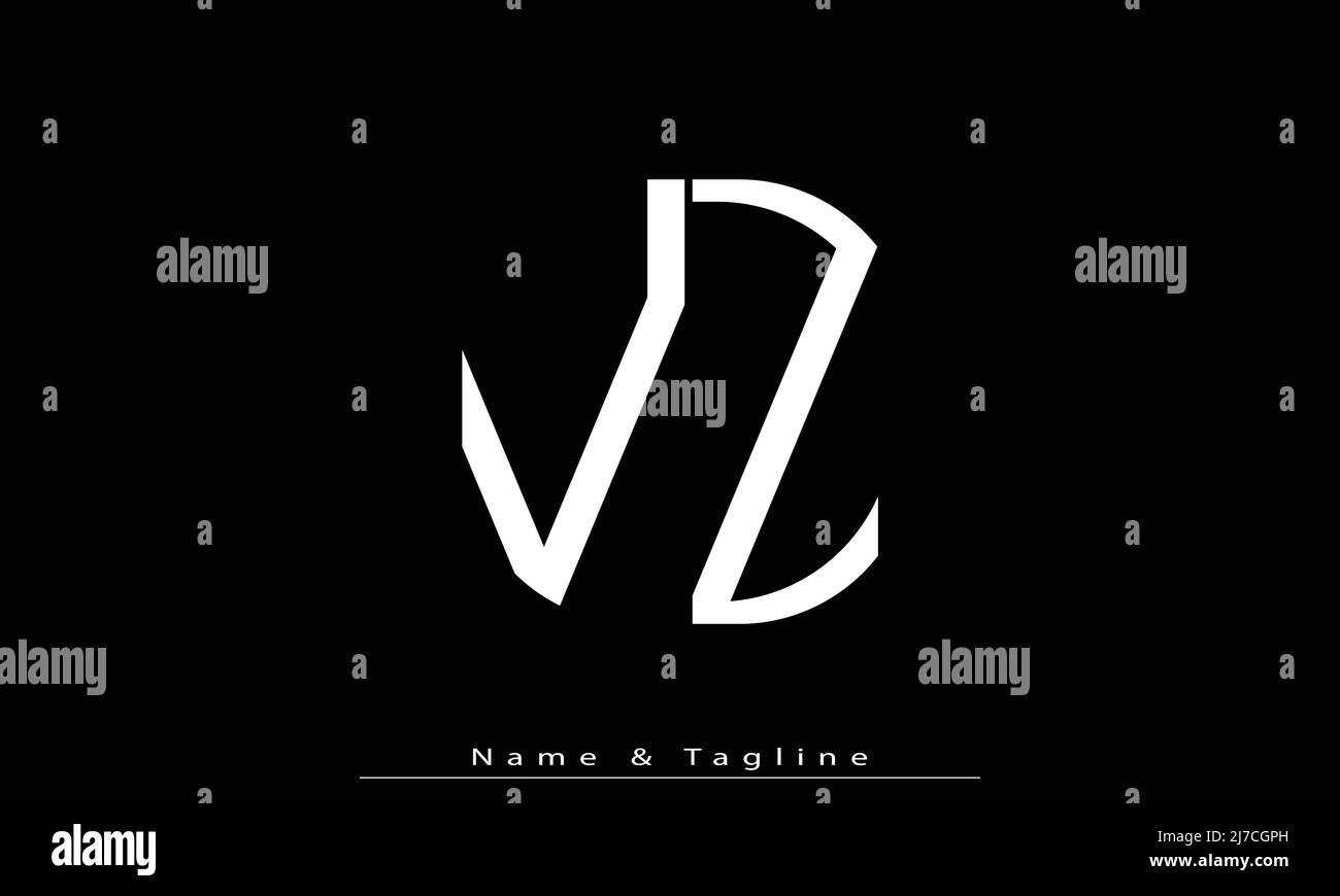 Alphabet letters Initials Monogram logo VZ , ZV Stock Vector Image ...