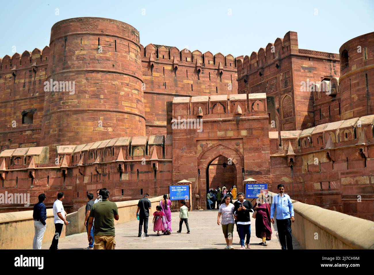 Medieval Indian fort at Agra,India Stock Photo - Alamy