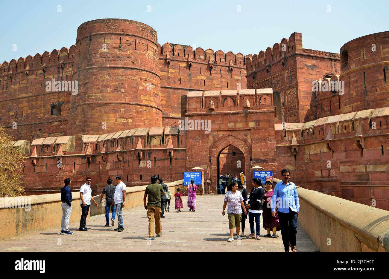 Medieval Indian fort at Agra,India Stock Photo - Alamy