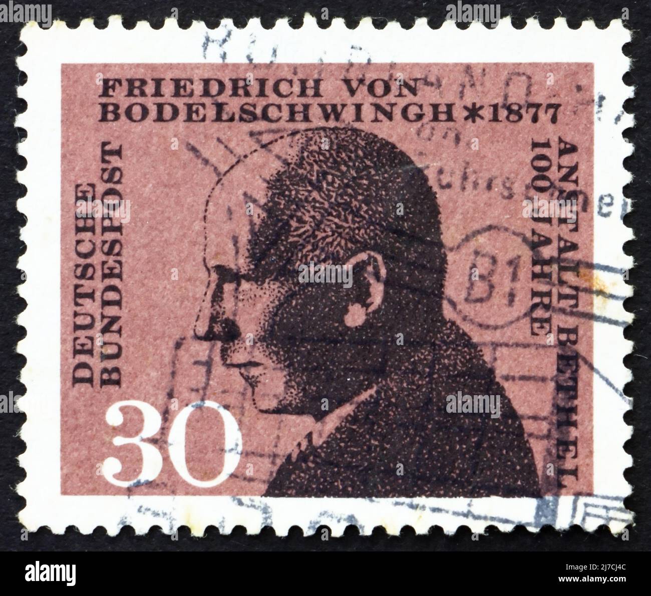 GERMANY - CIRCA 1967: a stamp printed in the Germany shows Friedrich ...