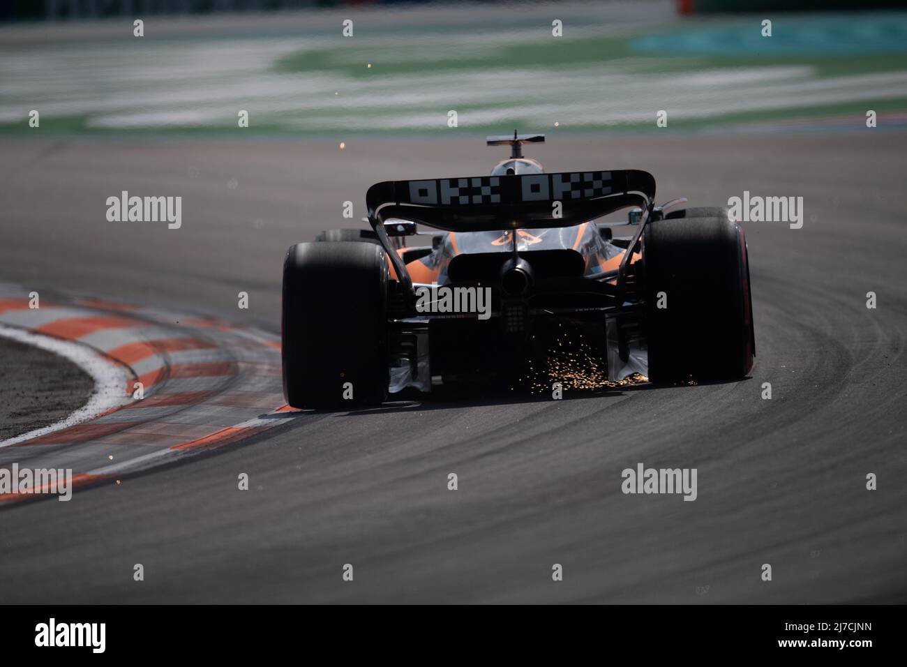 Miami, Florida, USA. 07/05/2022, Daniel Ricciardo (AUS) McLaren MCL36 ...