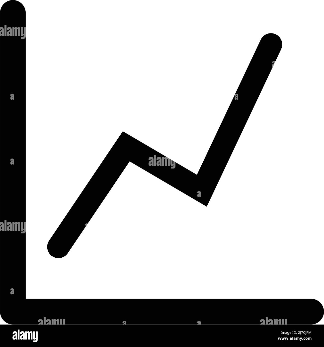 Chart silhouette icon. Business result. Editable vector Stock Vector ...