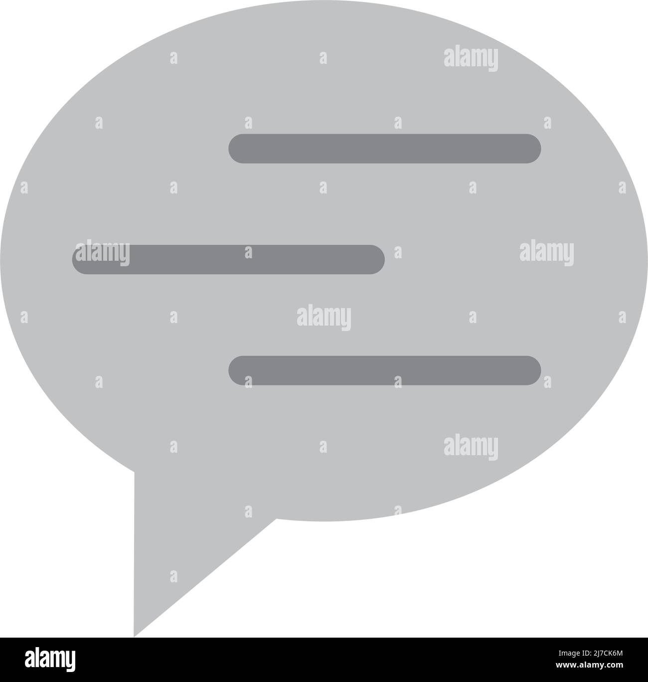 Modern speech balloon icon. Conversation balloons. Editable vector ...