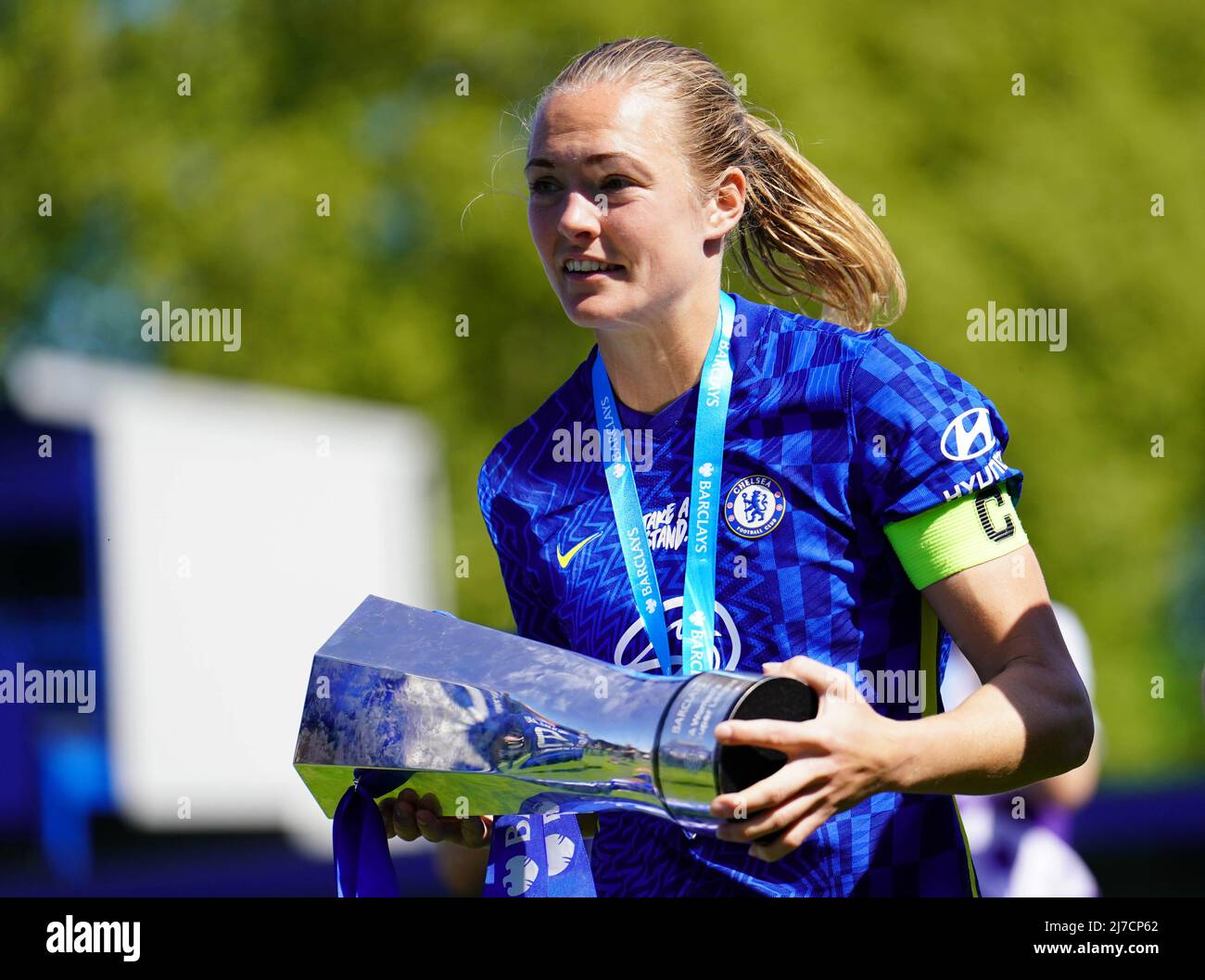 Chelsea's Magdalena Eriksson with the Barclays FA Women's Super League ...
