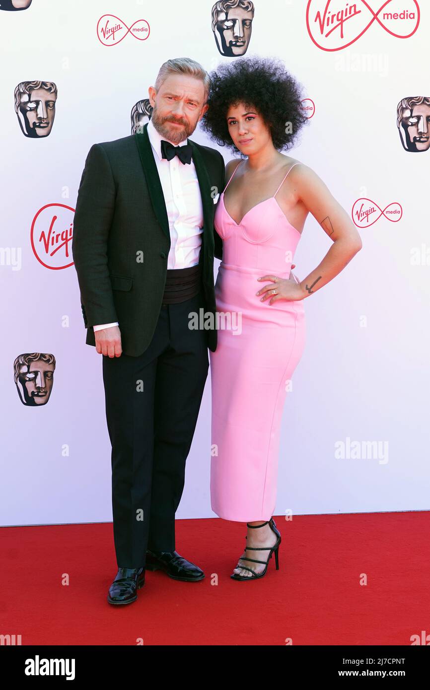 Martin Freeman attending the Virgin BAFTA TV Awards 2022, at the Royal ...