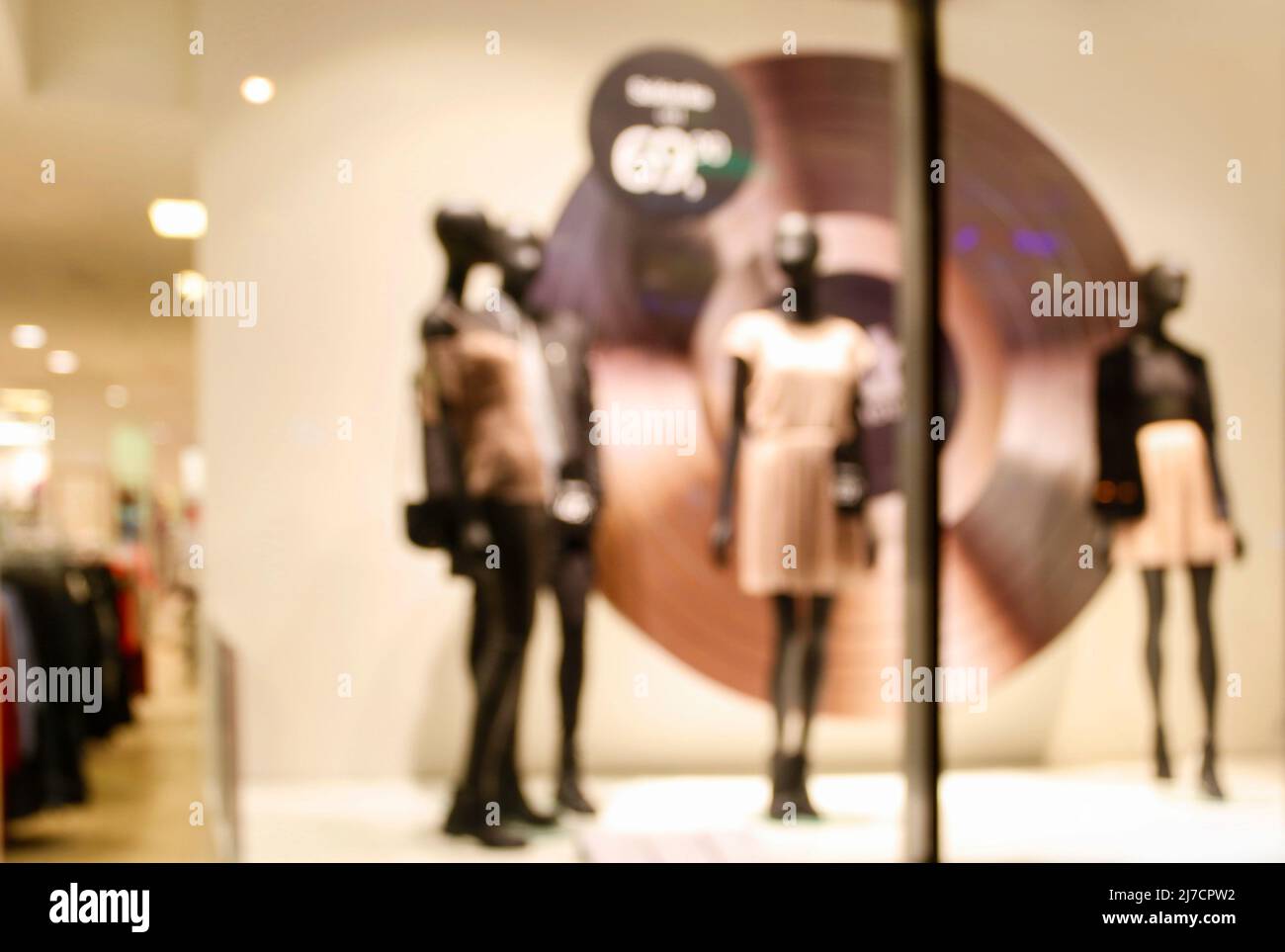 Blurred shop window, city street Stock Photo - Alamy