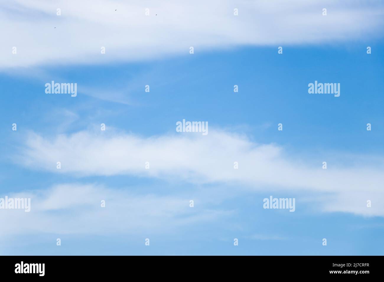 Clear blue color sky with white cloud background Stock Photo - Alamy