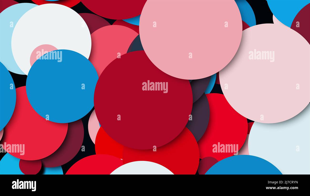 Big colorful circles. Computer generated 3d render Stock Photo - Alamy