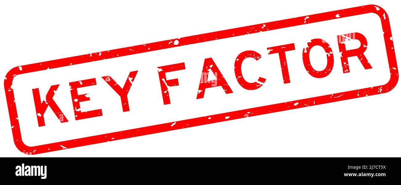 Grunge red key factor word square rubber seal stamp on white background Stock Vector Image & Art ...