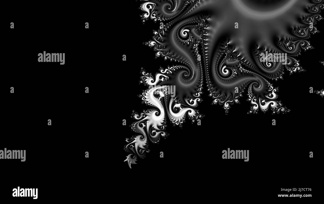 Abstract Computer generated Fractal design. A fractal is a never-ending ...