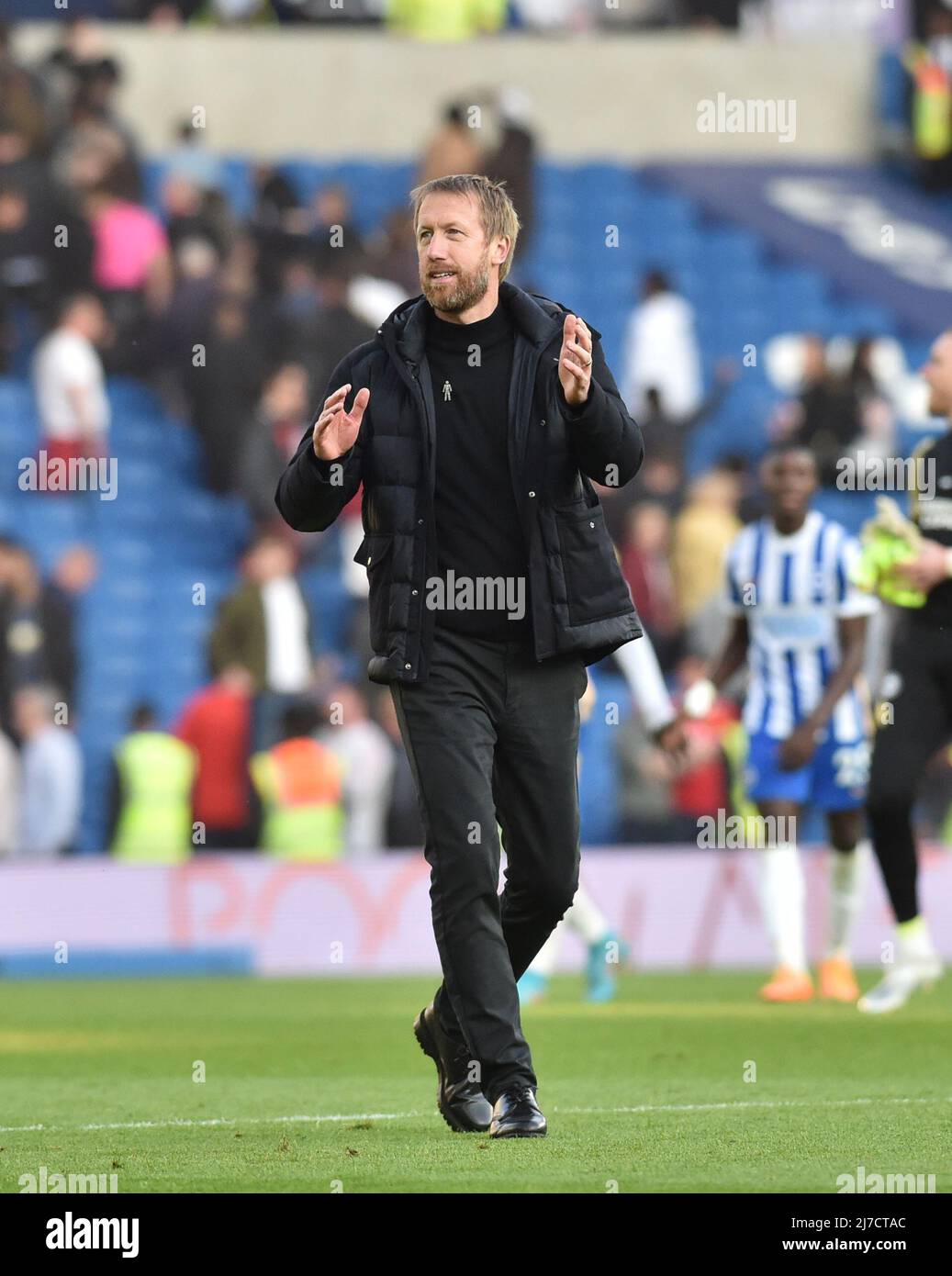 Brighton head coach Graham Potter after the Premier League match ...