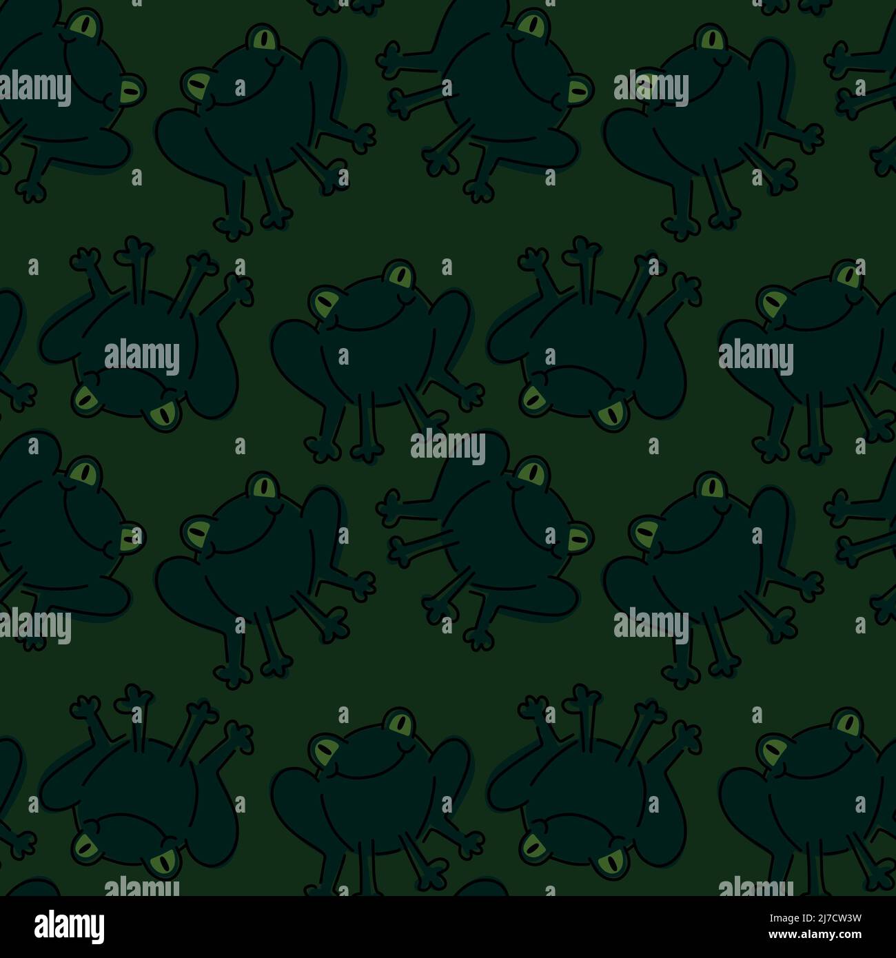 Kids seamless little frogs pattern for fabrics and textiles and ...