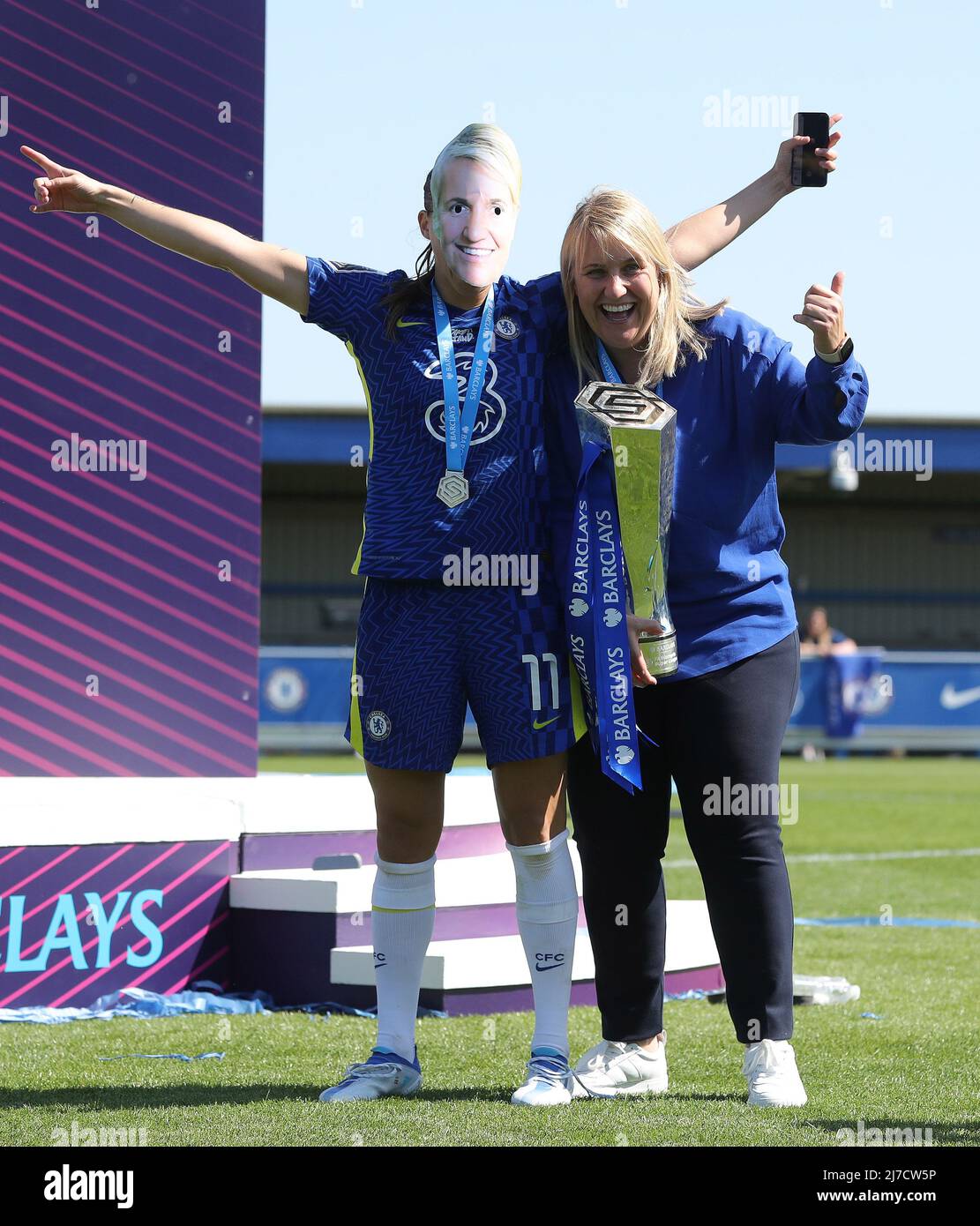 Kington Upon Thames, England, 8th May 2022. Guro Reiten of Chelsea runs ...