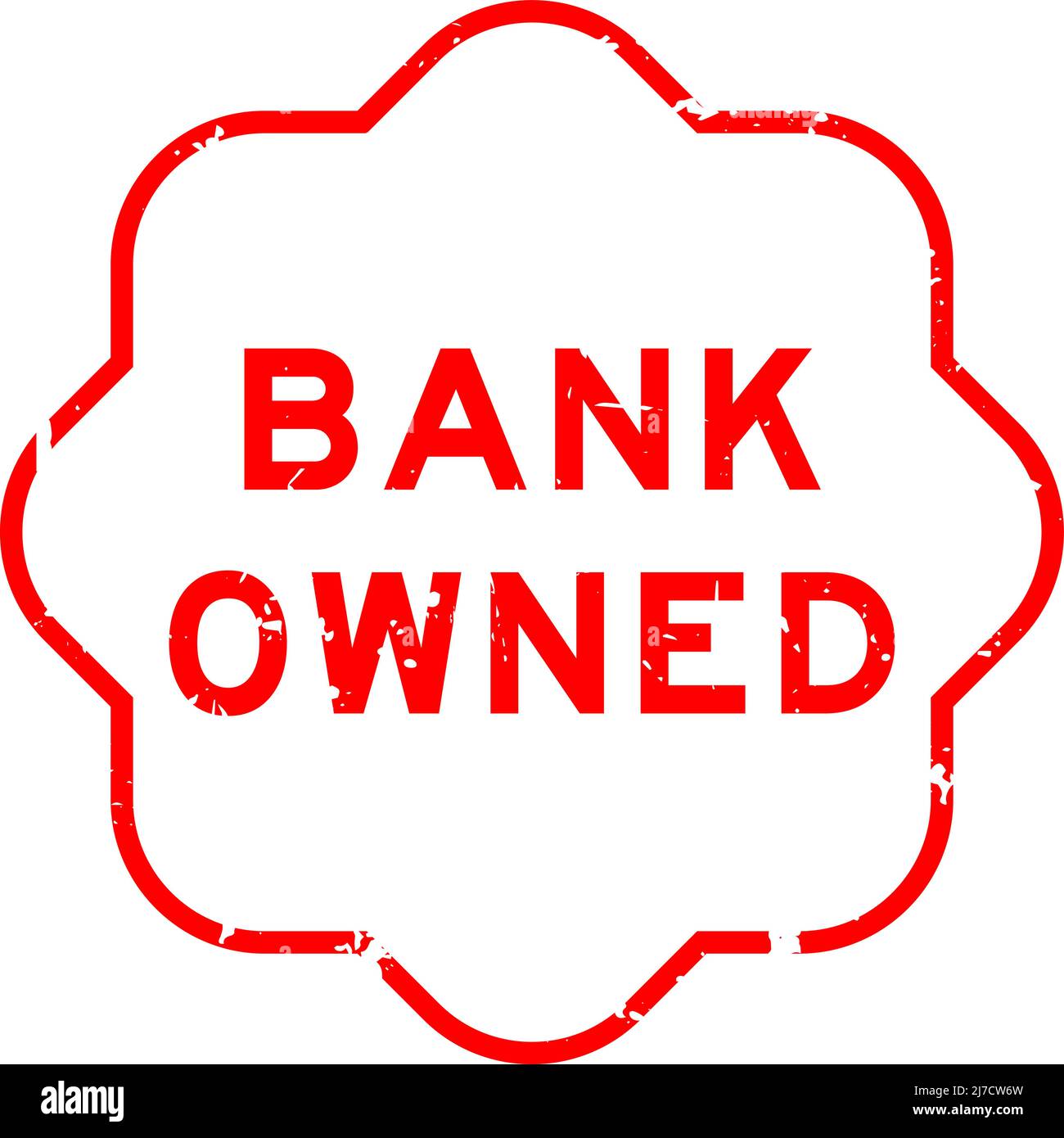 Grunge red bank owned word rubber seal stamp on white background Stock Vector Image & Art - Alamy