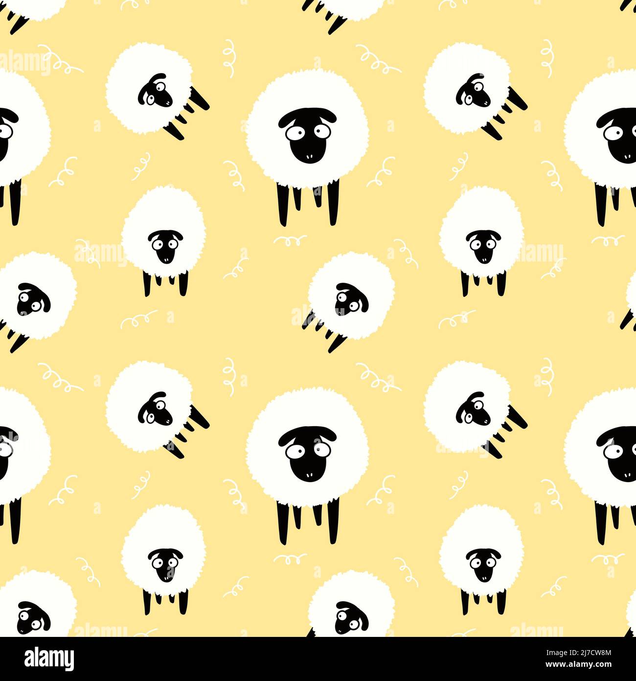 Animals seamless sheep pattern for wallpaper and and packaging and ...