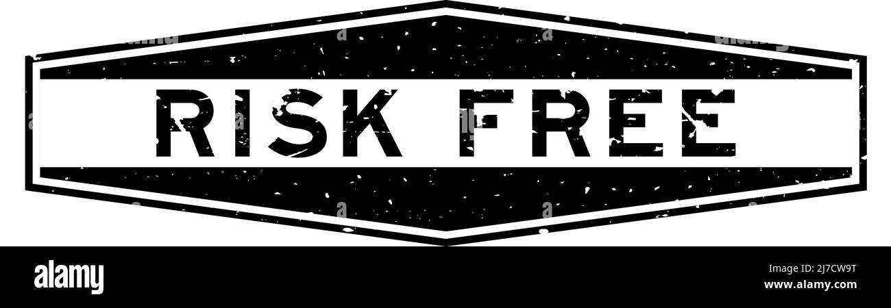 Grunge black risk free word hexagon rubber seal stamp on white background Stock Vector Image ...