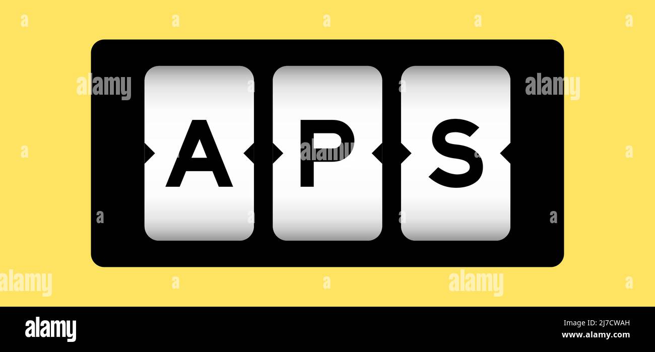 Black color in word APS (Abbreviation of Account payable system or ...