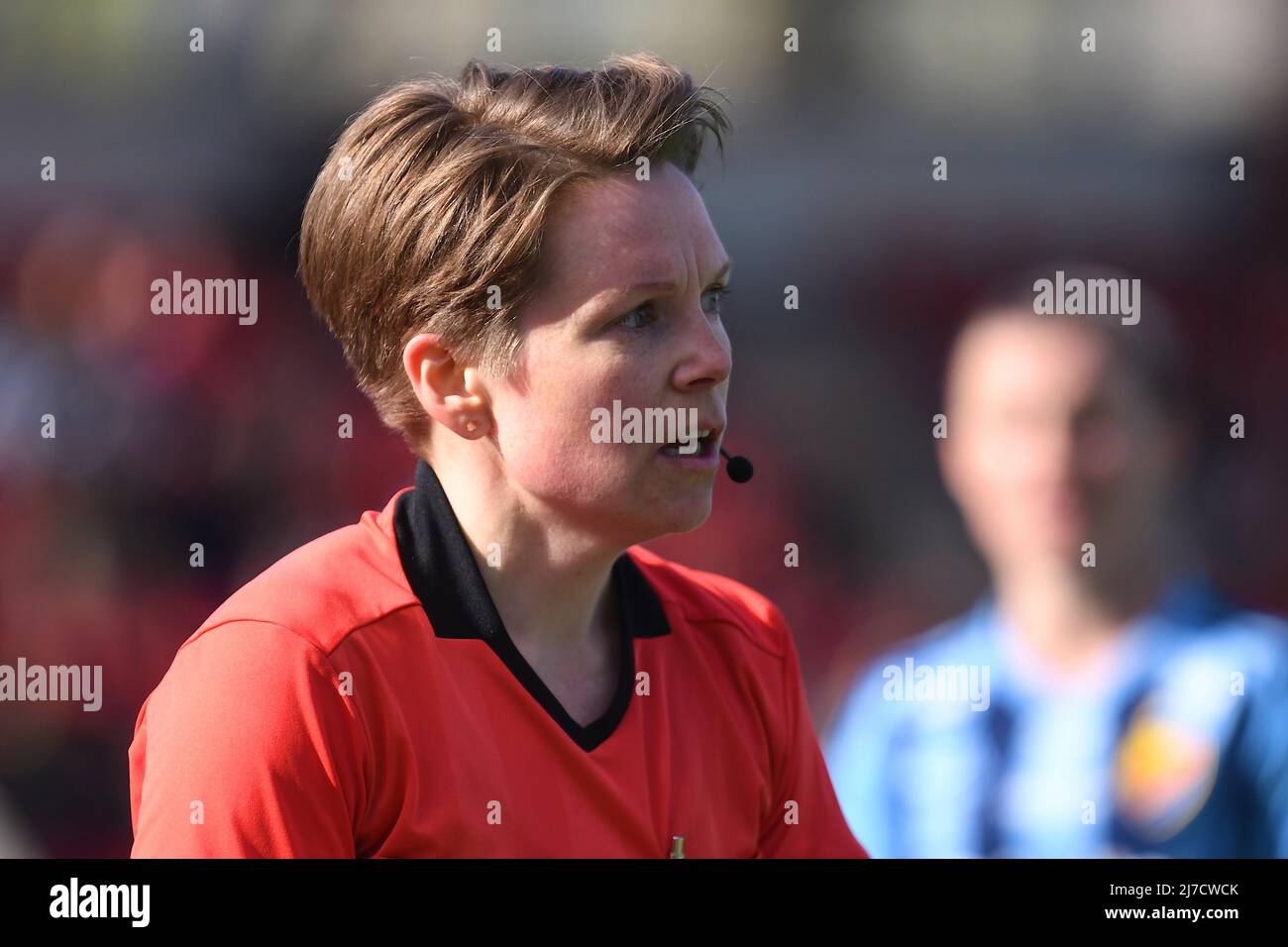 Stockholm, Sweden, 08/05/2022, Referee Sara Wiinikka in the game in the ...
