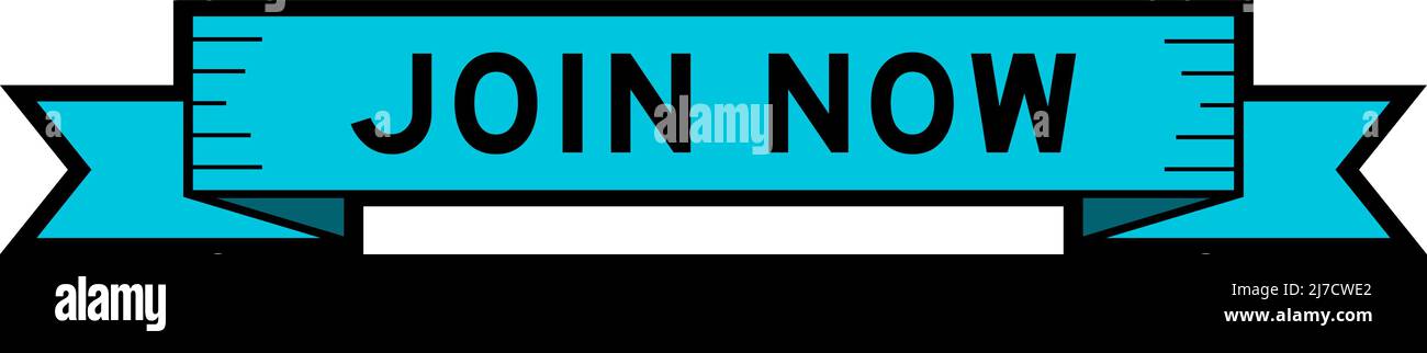 Join us now ribbon hi-res stock photography and images - Alamy