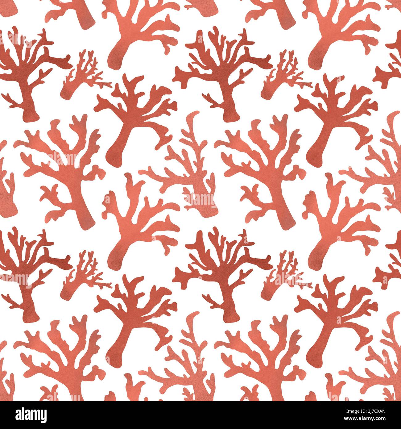 Summer ocean seamless coral pattern for fabrics and textiles and ...