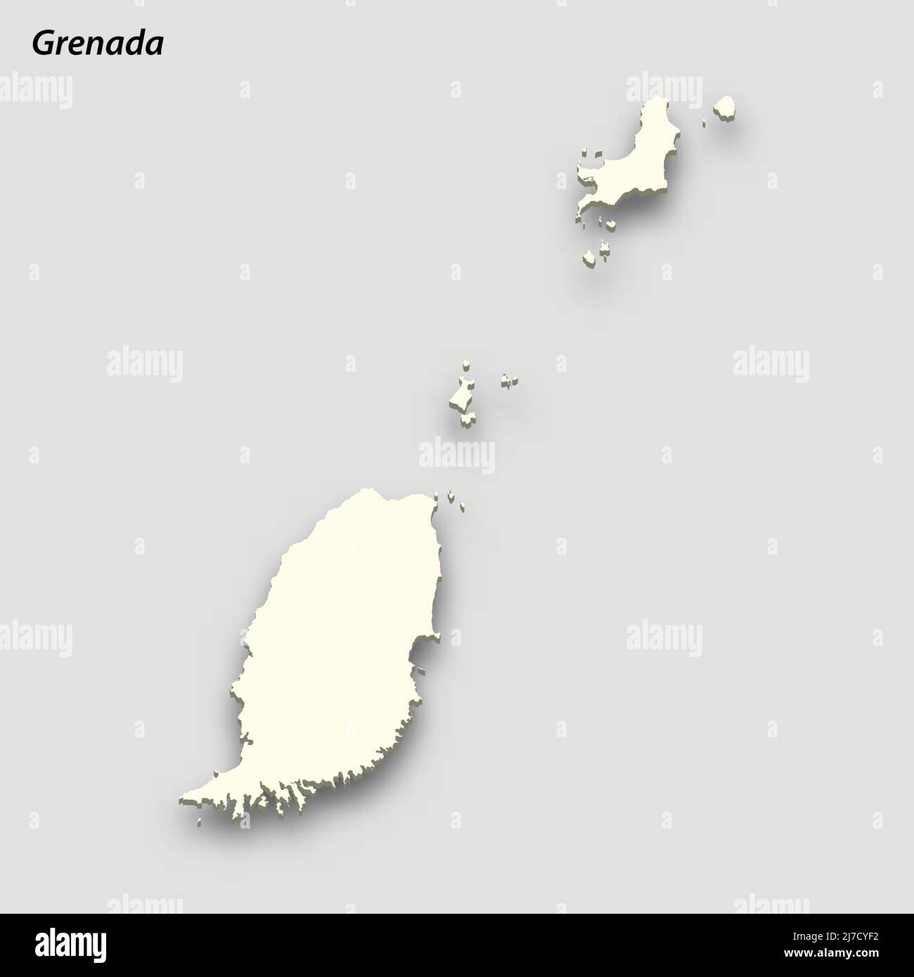 Map of grenada hi-res stock photography and images - Alamy