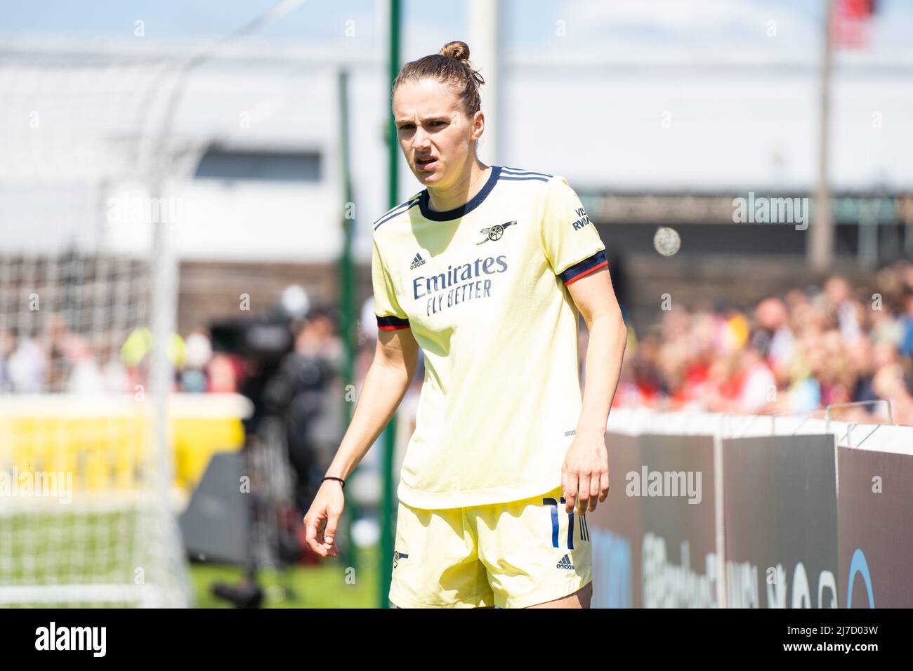Dagenham, England. 08/05/2022, Vivianne Miedema (11 Arsenal) looks on ...