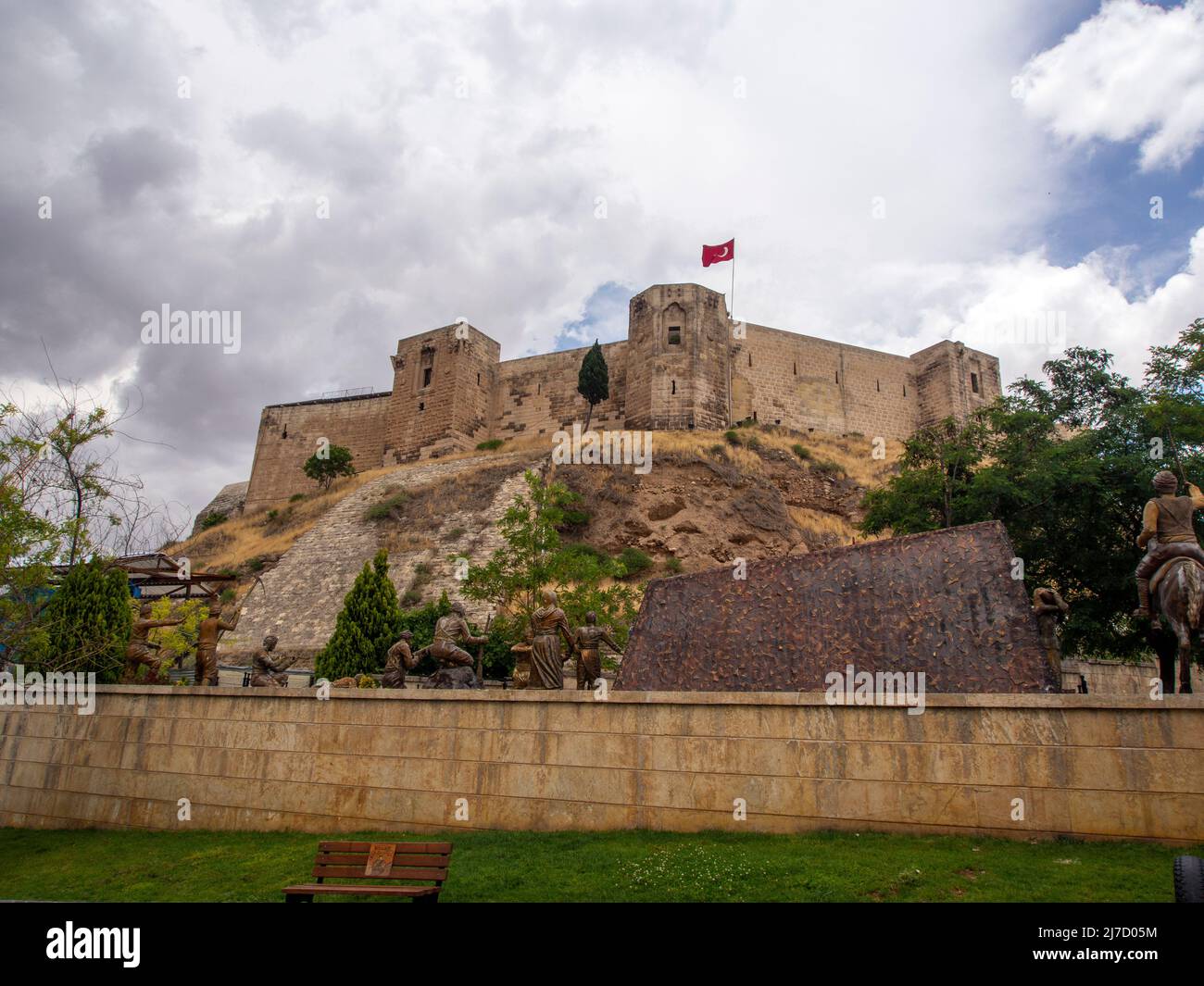 Landscape of Gaziantep Castle in Gaziantep City of Turkey Stock Photo ...
