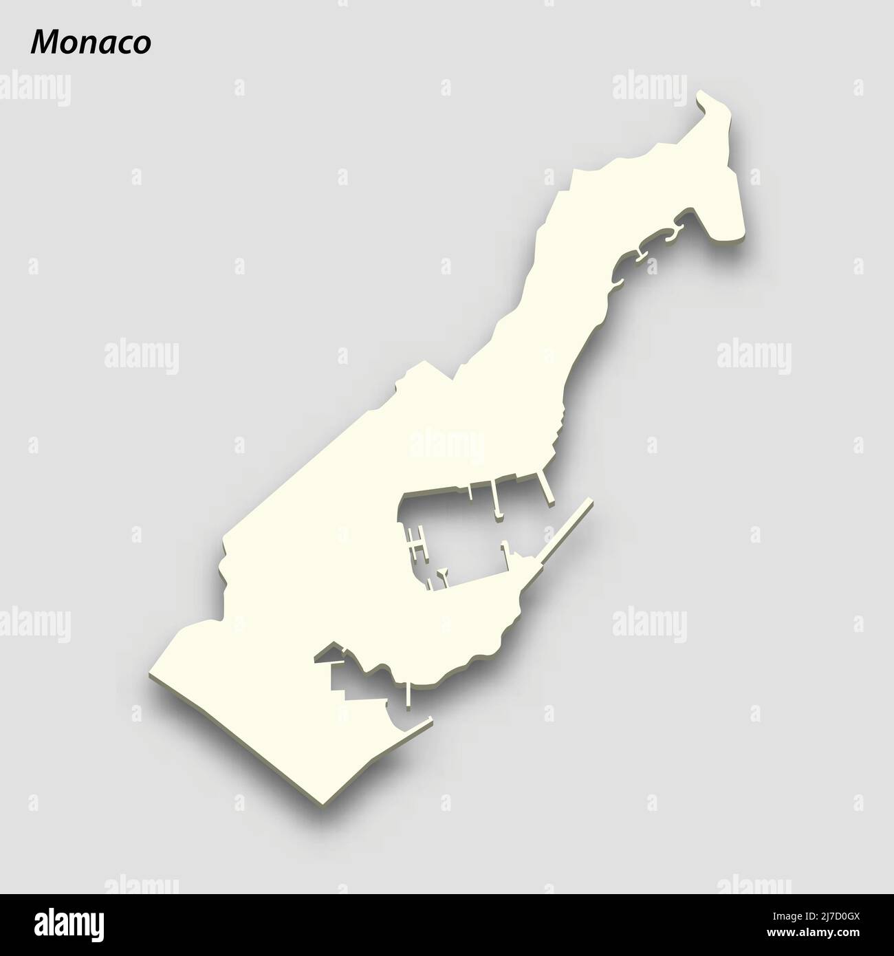Monaco map black white hi-res stock photography and images - Alamy