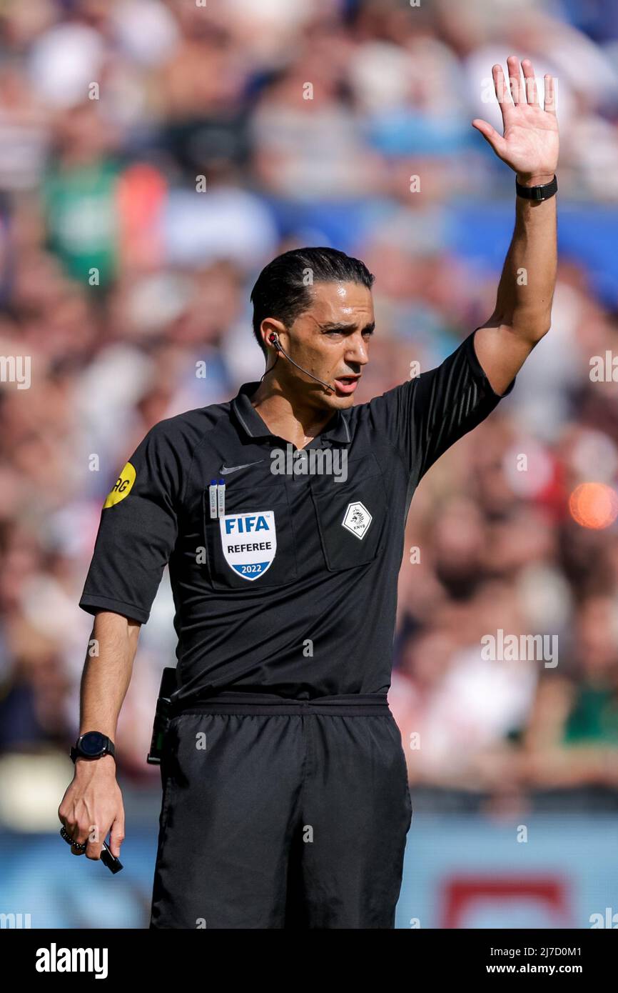 ROTTERDAM, NETHERLANDS - MAY 8: referee Serdar Gozubuyuk during the ...
