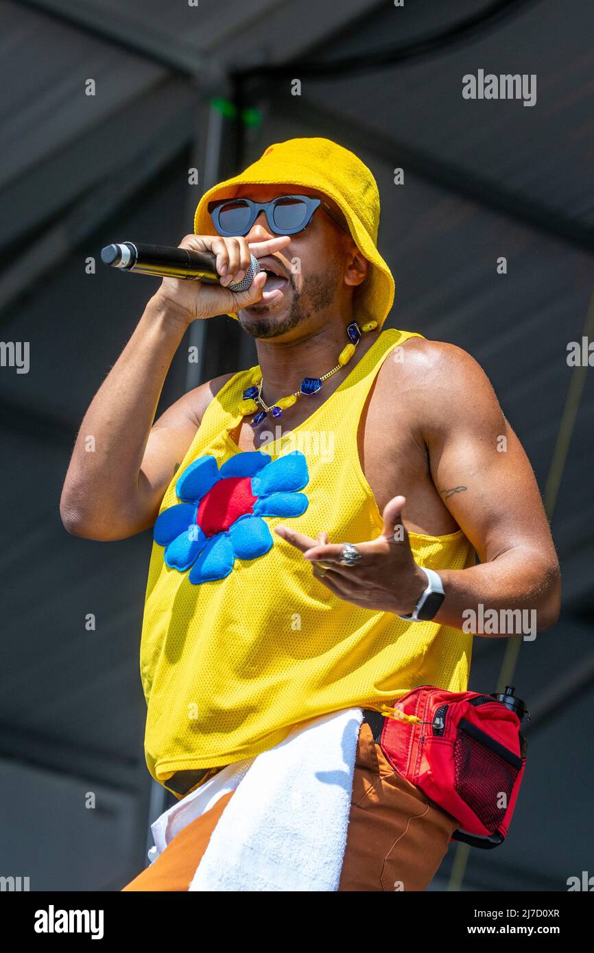 Rapper Pell (Jared Pellerin) during New Orleans Jazz & Heritage ...