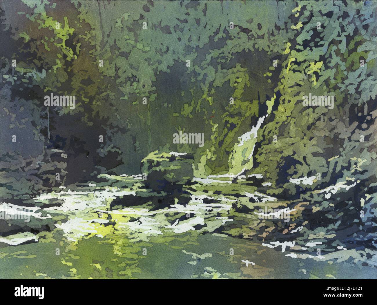 Appalachia landscape painting hi-res stock photography and images - Alamy