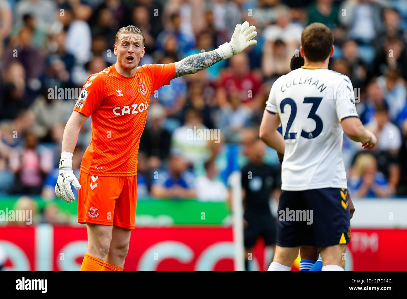 Jordan pickford seamus coleman 2022 hi-res stock photography and images ...
