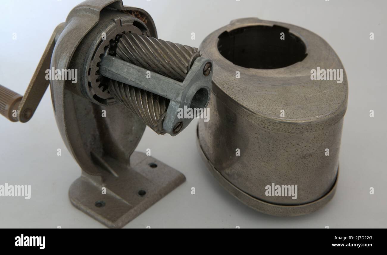 Pencil in sharpener close up hi-res stock photography and images - Alamy