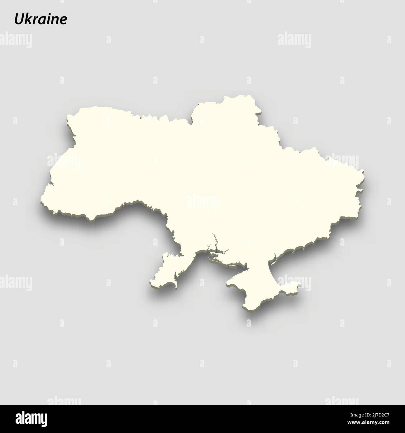 3d isometric map of Ukraine isolated with shadow. Paper card style vector illustration Stock ...