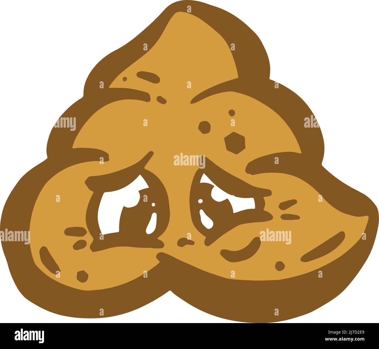 Cartoon Human or Dog Poop Poo Character Illustration Vector Stock ...