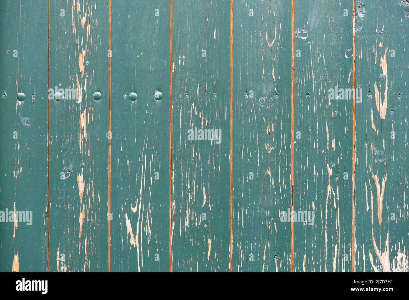 Turquoise painted timber planks background. Vertical mounted wooden ...
